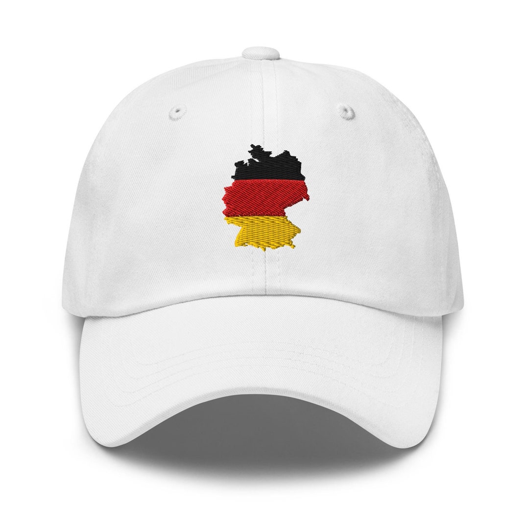 Germany Map Baseball Cap, Embroidered Map of Germany, German Map Hat ...