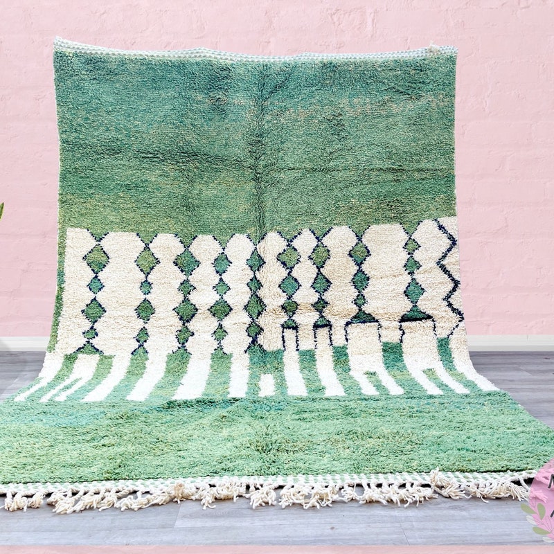 Green Moroccan Rug - Etsy