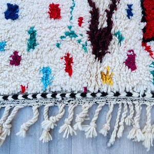 Fascinating Ben Ourain Carpet 5x7 - Moroccan Rug - Berber Carpet ...