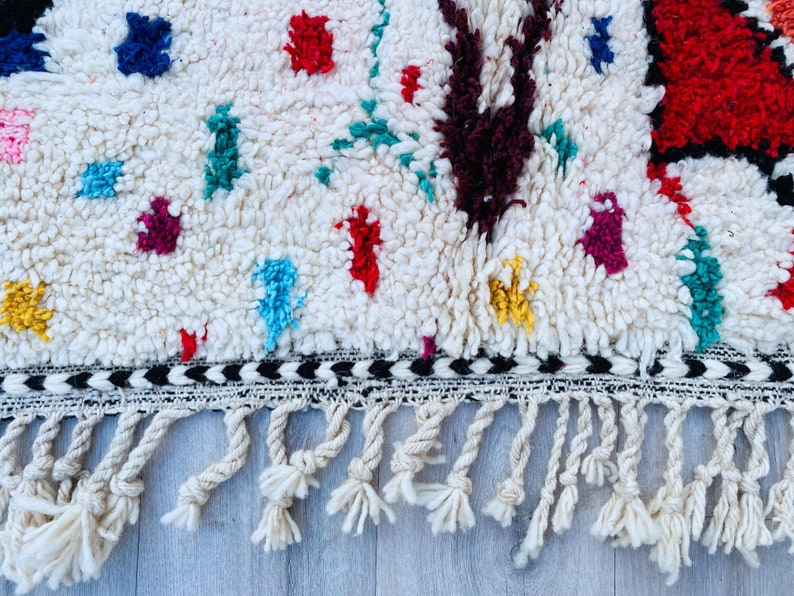 Fascinating Ben Ourain Carpet 5x7 Moroccan Rug Berber - Etsy