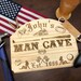 Personalized Man Cave Sign | Custom Engraved | Wood Sign | Home ...