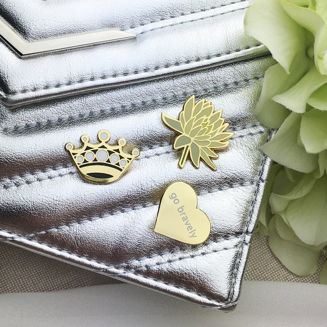 Brave Heart Enamel Pin by Utopie Pins // Lapel Pin Gift - Etsy