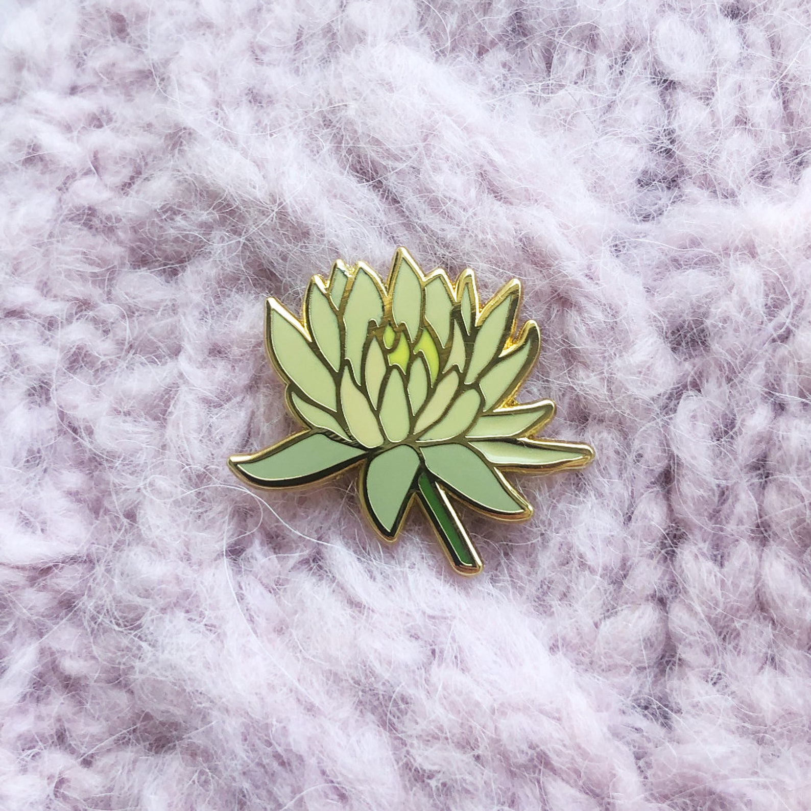 Resilient Lotus Flower Enamel Pin by Utopie Pins // Lapel - Etsy