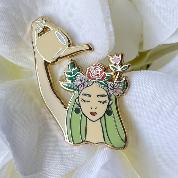 Self Care Enamel Pin - Etsy