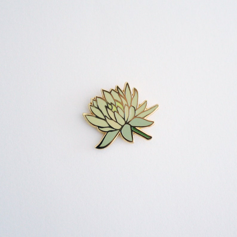 Resilient Lotus Flower Enamel Pin by Utopie Pins // Lapel - Etsy