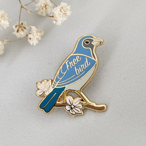 Bird Enamel Pin - Etsy