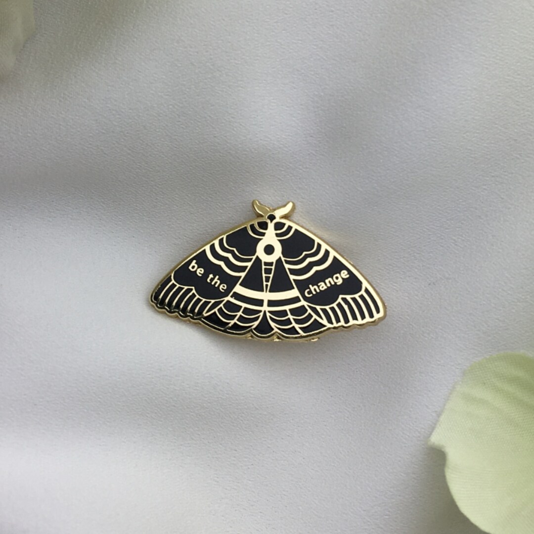 Change Moth Enamel Pin, by Utopie Pins // Lapel Pin, Cute, Gift ...
