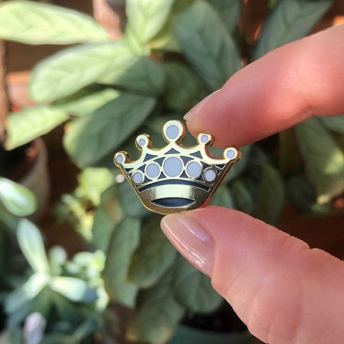 Crown Enamel Pin by Utopie Pins // Lapel pin Wedding | Etsy