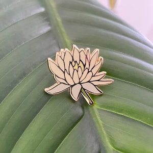 Resilient Lotus Flower Enamel Pin, by Utopie Pins // Lapel Pin, Cute ...