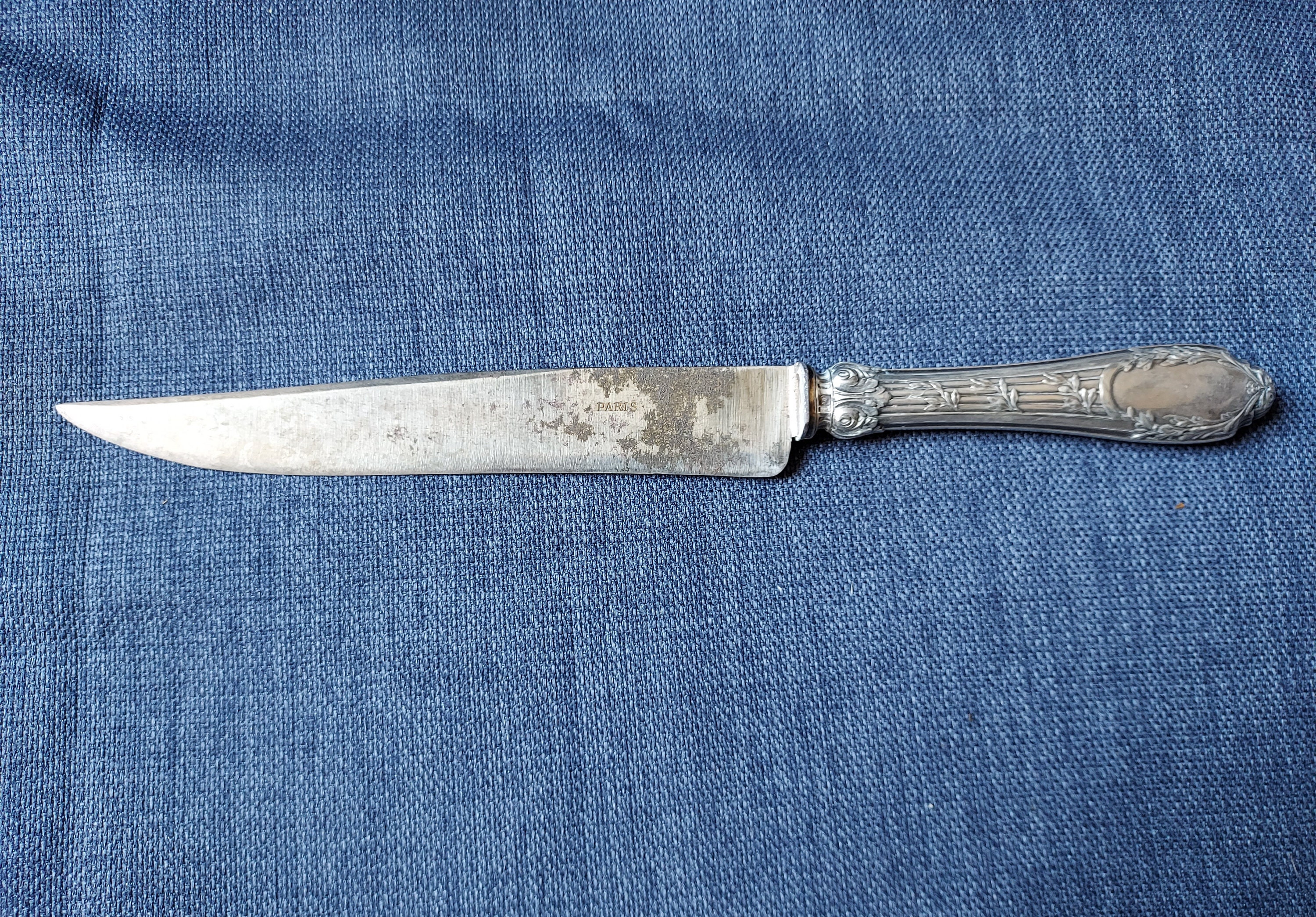 Vintage meat carving set with shank bone holder and salad | Etsy