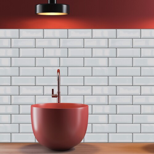 White 3D Metro Self Adhesive Contemporary Splashbacks Mosaics | Etsy
