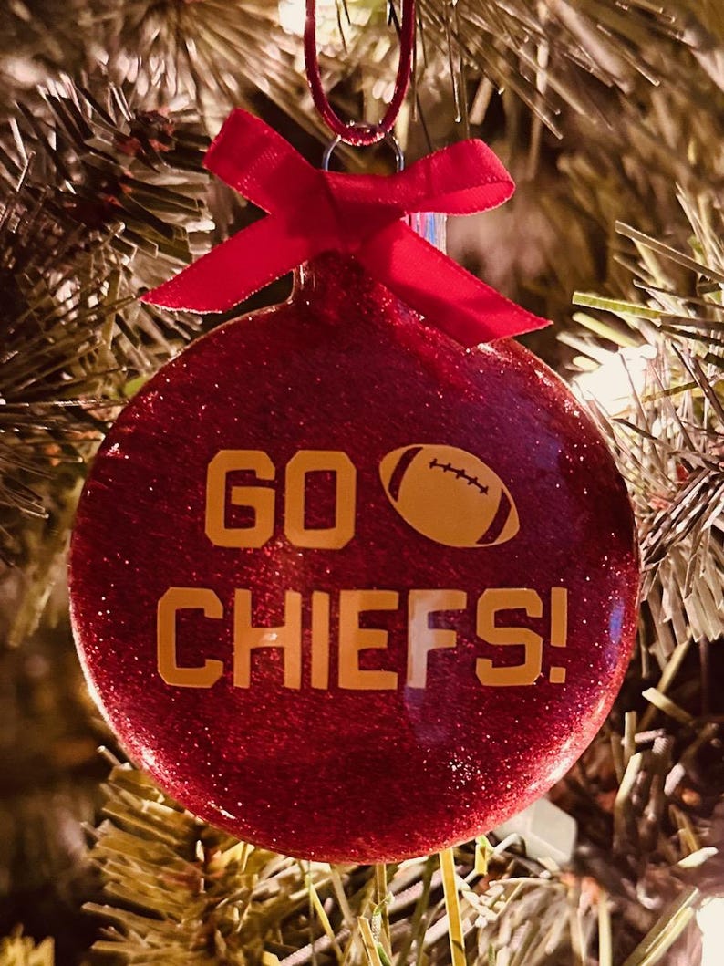 Kansas City Chiefs Christmas Ornament, Chiefs Ornament, Chiefs Kingdom ...