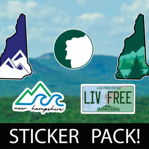 New Hampshire Vinyl Sticker - Etsy