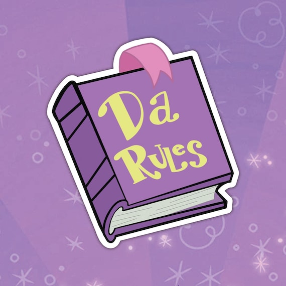 Fairly Odd Parents Da Rules Book Vinyl Sticker Nickelodeon | Etsy