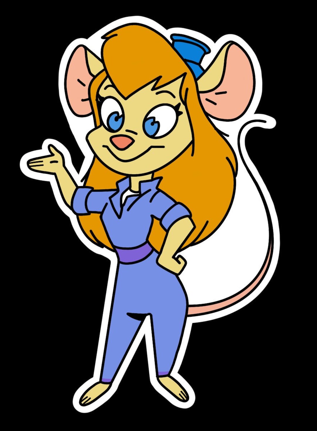 90s Disney Rescue Rangers Gadget Vinyl Sticker Disney Etsy