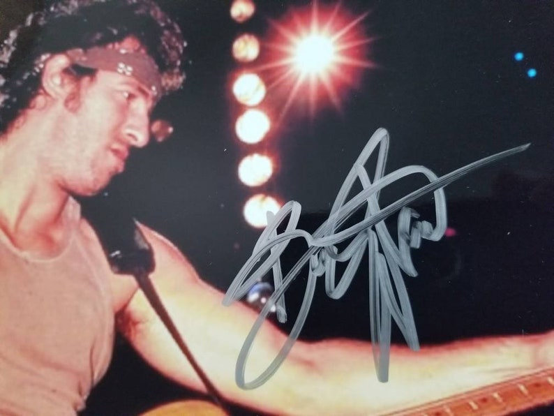 Bruce Springsteen Genuine Hand Signed Autographed Framed Photo | Etsy