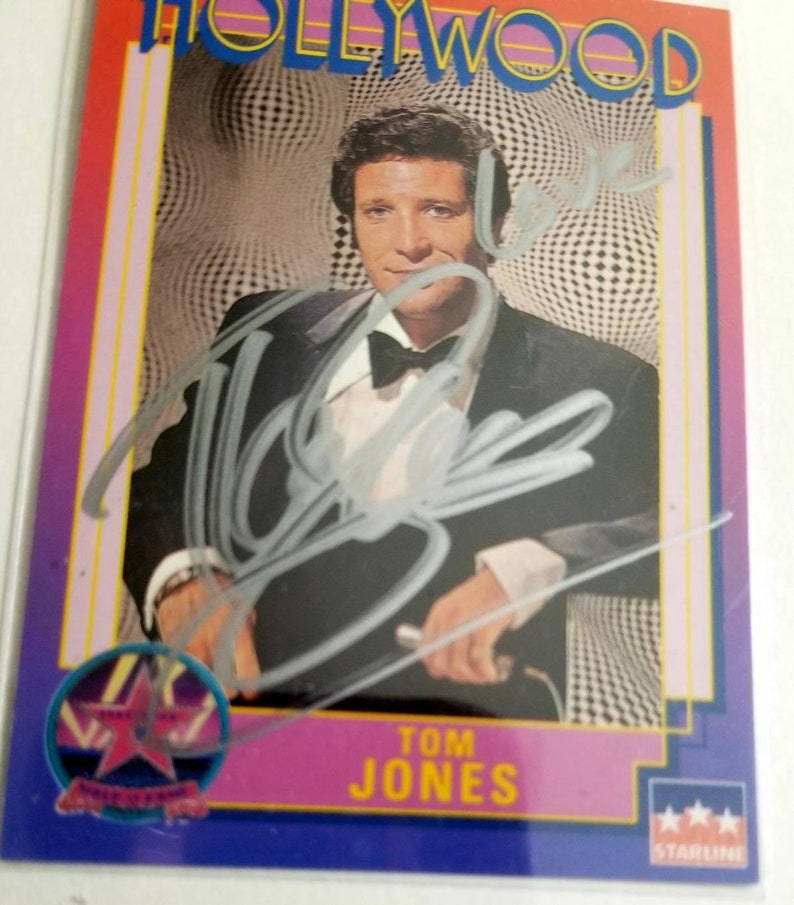 Tom Jones Vintage Framed Hand Signed Autographed Hollywood - Etsy