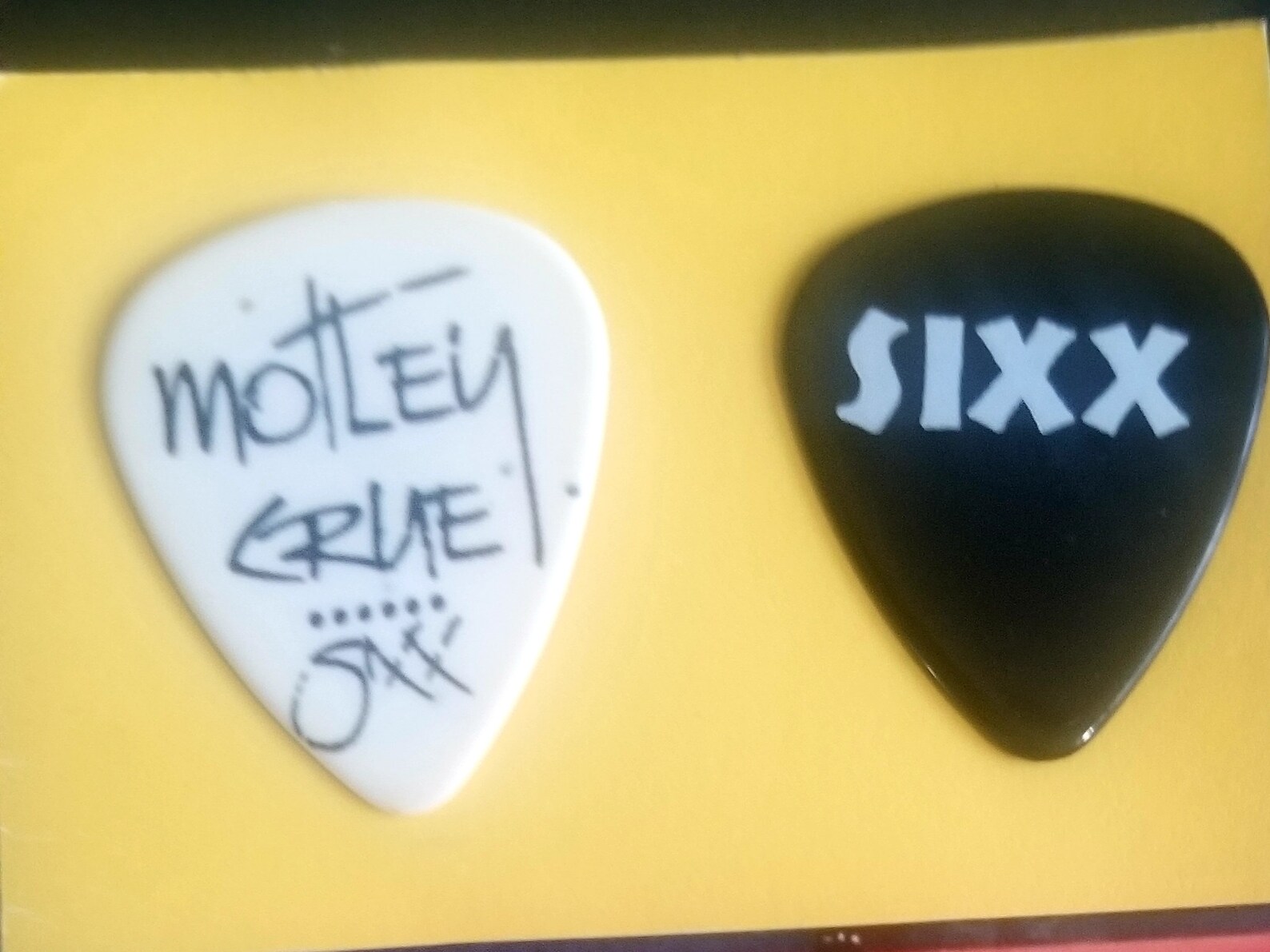Nikki Sixx AM Motley Crue Photo 2 Guitar Pick Framed Lot Display - Etsy