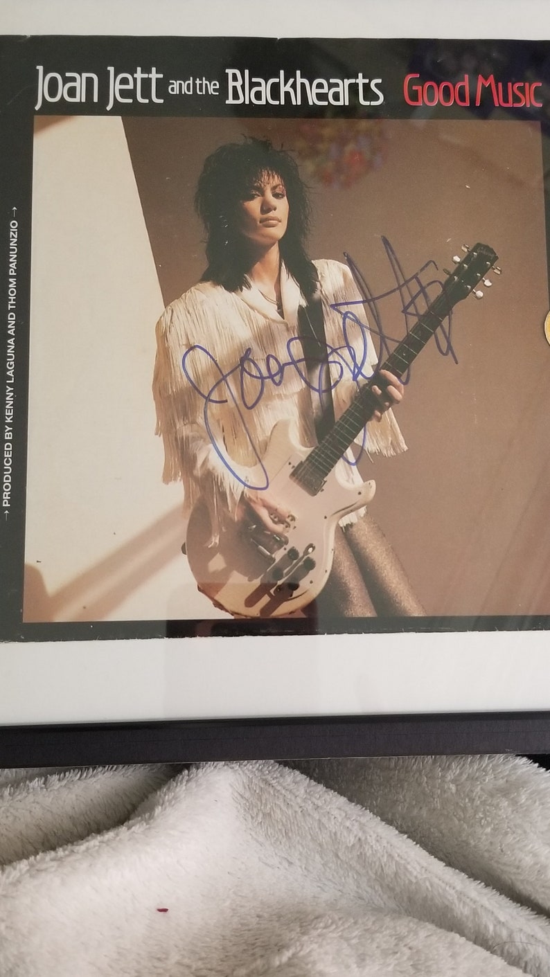 Joan Jett Blackhearts Hand Signed Autographed Photo Framed Display+ ...