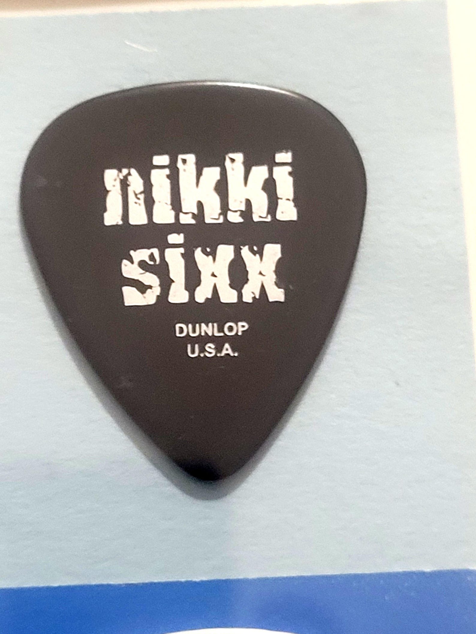 Nikki Sixx AM Motley Crue 2 Rare Guitar Pick Picks Lot Framed Photo ...