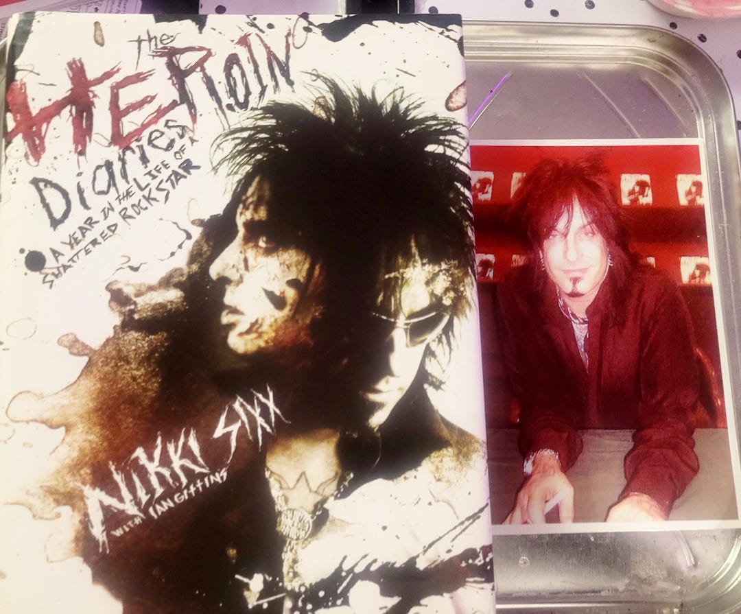 Motley Crue Nikki Sixx AM SIGNED Autographed 1st Edition Heroin Diaries ...
