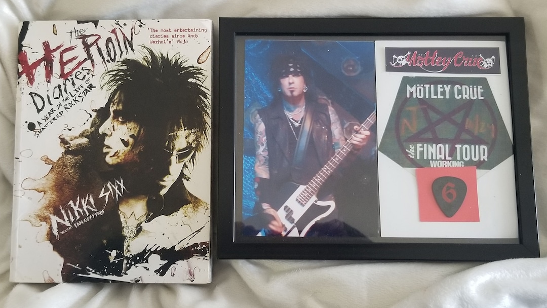 Motley Crue Nikki Sixx A.M Lot Heroin Diaries Book + Framed Photo ...