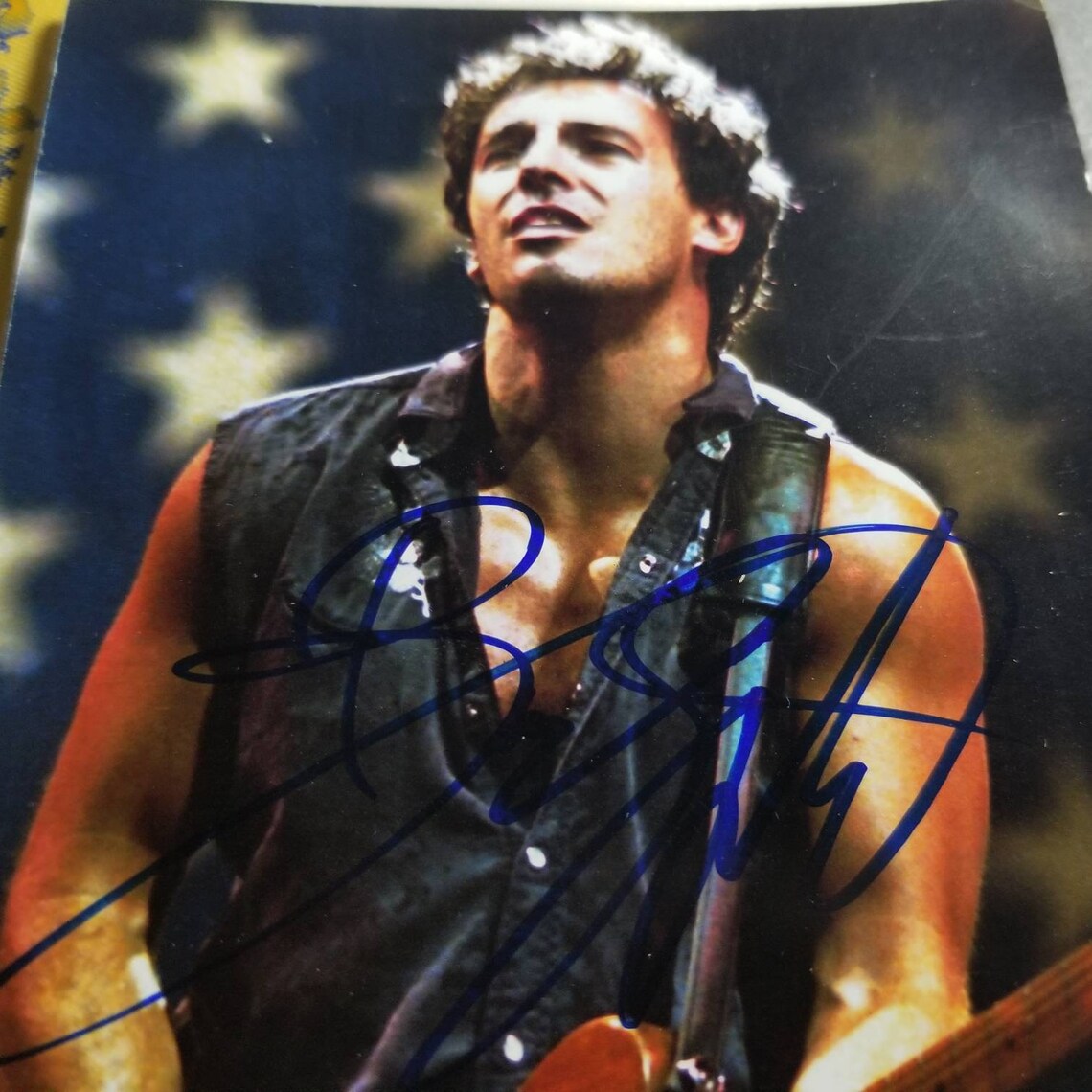 Bruce Springsteen Genuine Hand Signed Autographed Framed Photo | Etsy