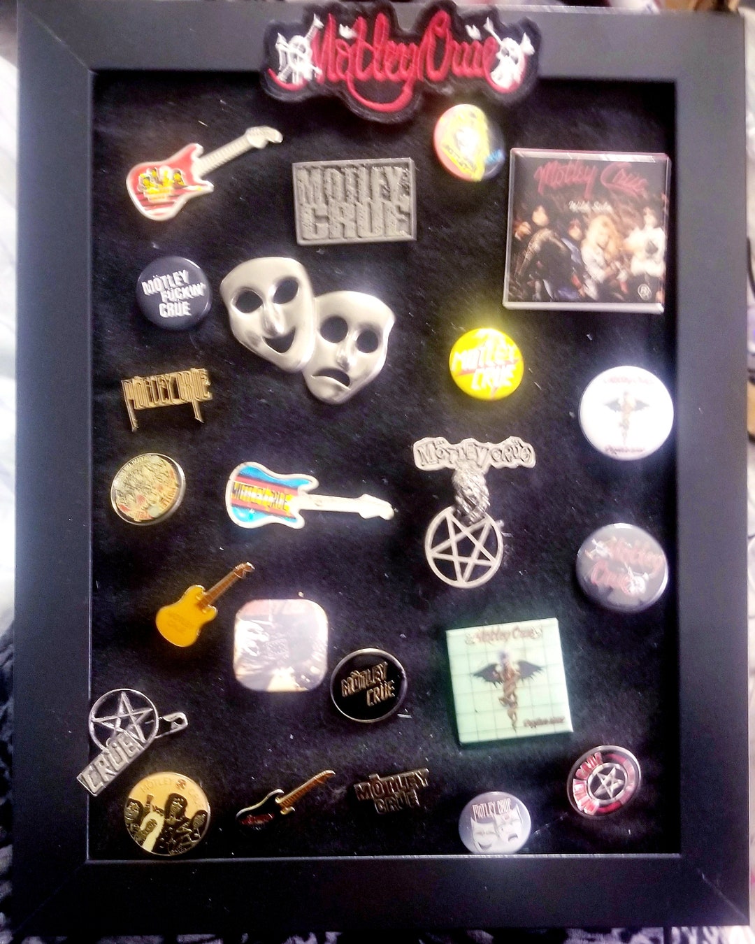 Motley Crue Nikki Sixx Tommy Lee Lot 24 Vintage Photo Pin Button Badges ...