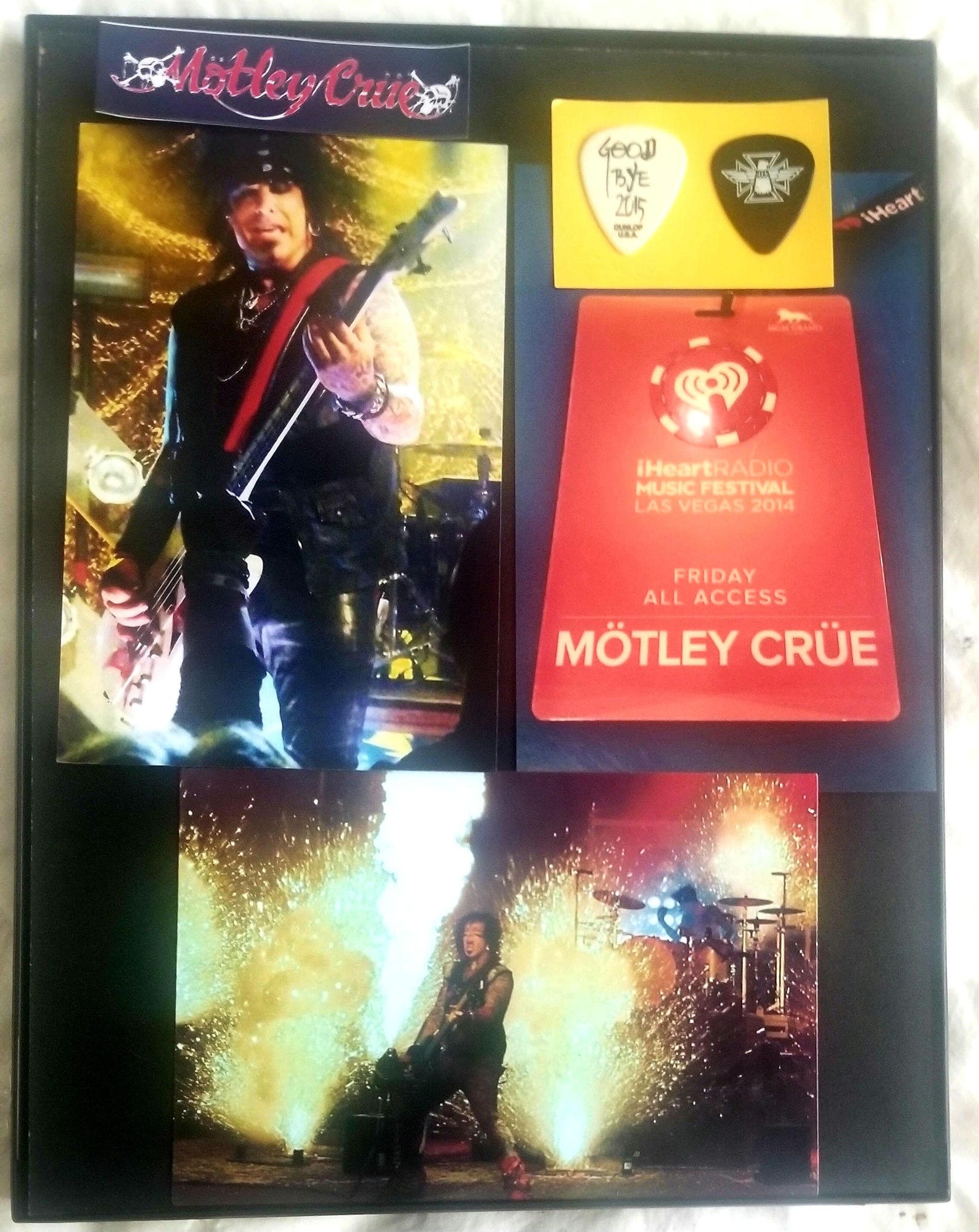 Nikki Sixx AM Motley Crue Photo 2 Guitar Pick Framed Lot Display - Etsy
