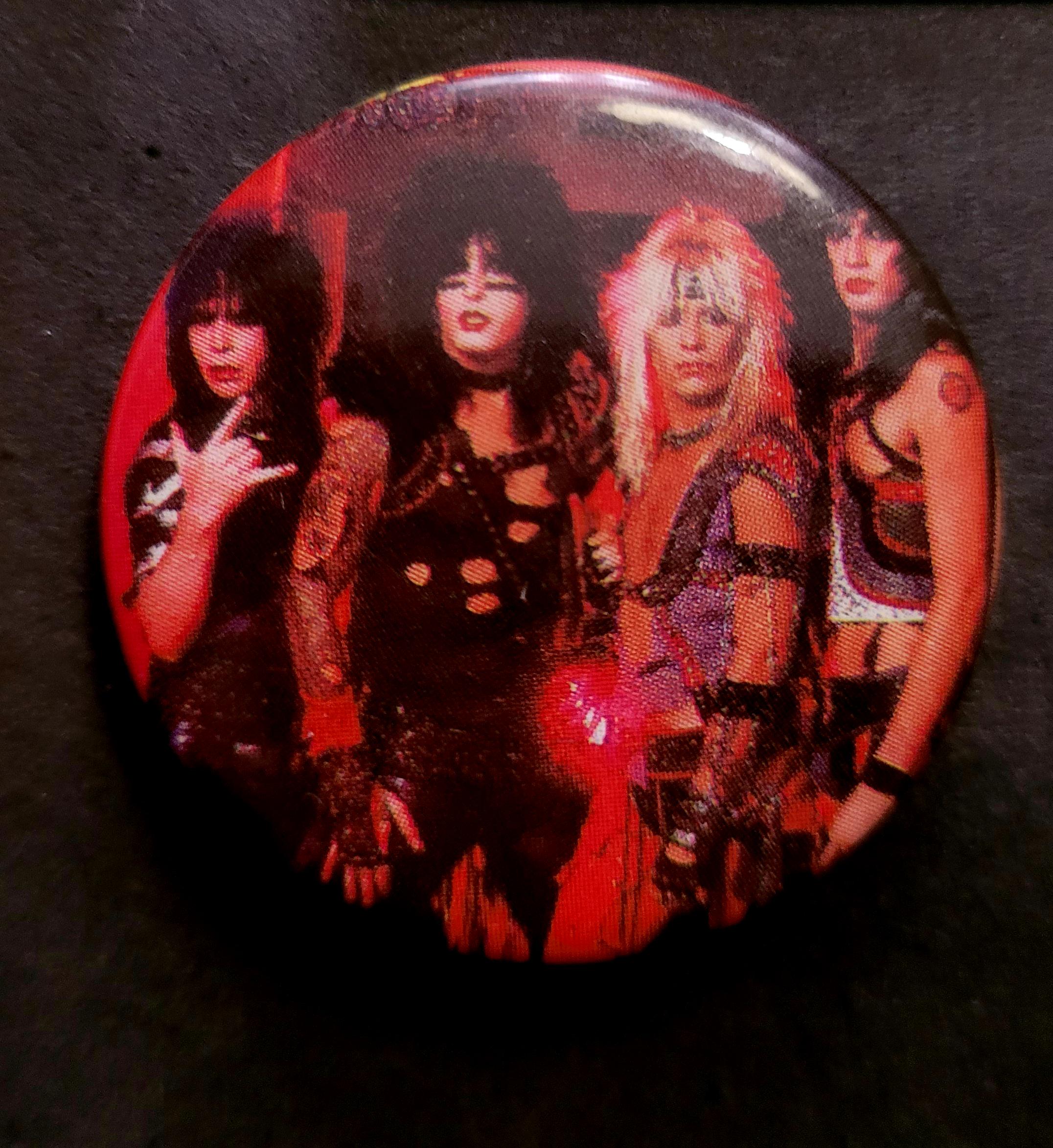 Nikki Sixx AM Motley Crue Lot 2 Guitar Pick + Vintage Pin Badge Framed ...