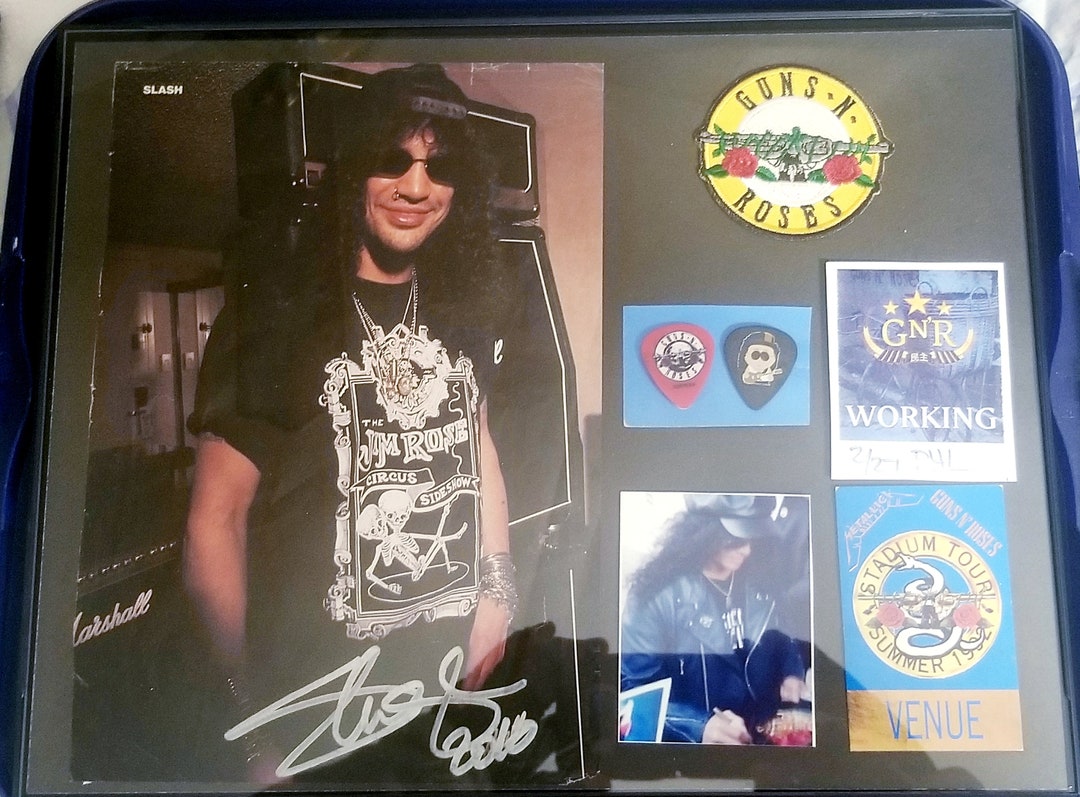 Slash Guns N Roses Gnr SIGNED Autographed Photo 2 Guitar - Etsy