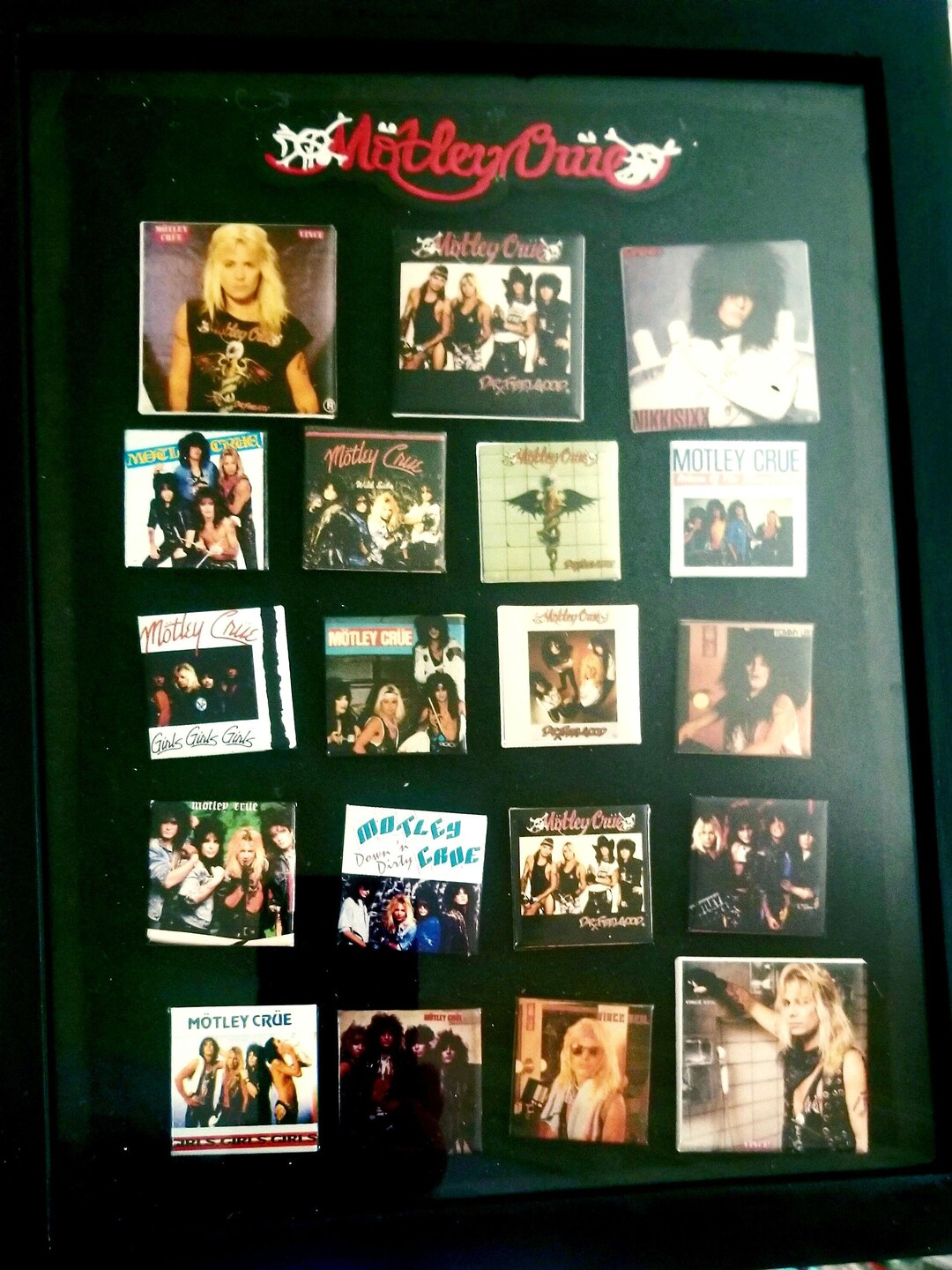 Motley Crue Nikki Sixx Tommy Lee Vince Neil Mick Mars Lot 19 Vintage ...