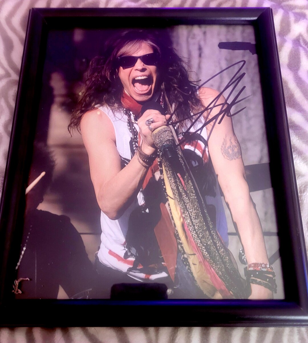 Aerosmith Steven Tyler Framed Hand Signed Autographed 8x11 Inch ...