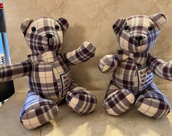 Memory Bear Kit for Memory Bear Pattern at Brendasolboutique - Etsy