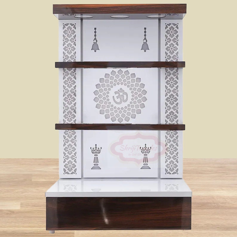 Shriji Temples Customized Wooden Temple With LED Light for - Etsy