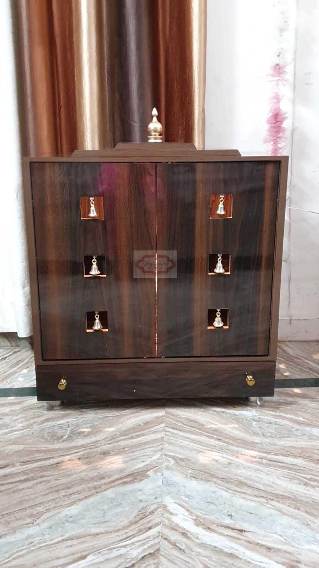 Wooden Puja Mandir: LED Light Temple for Home & Office - Etsy