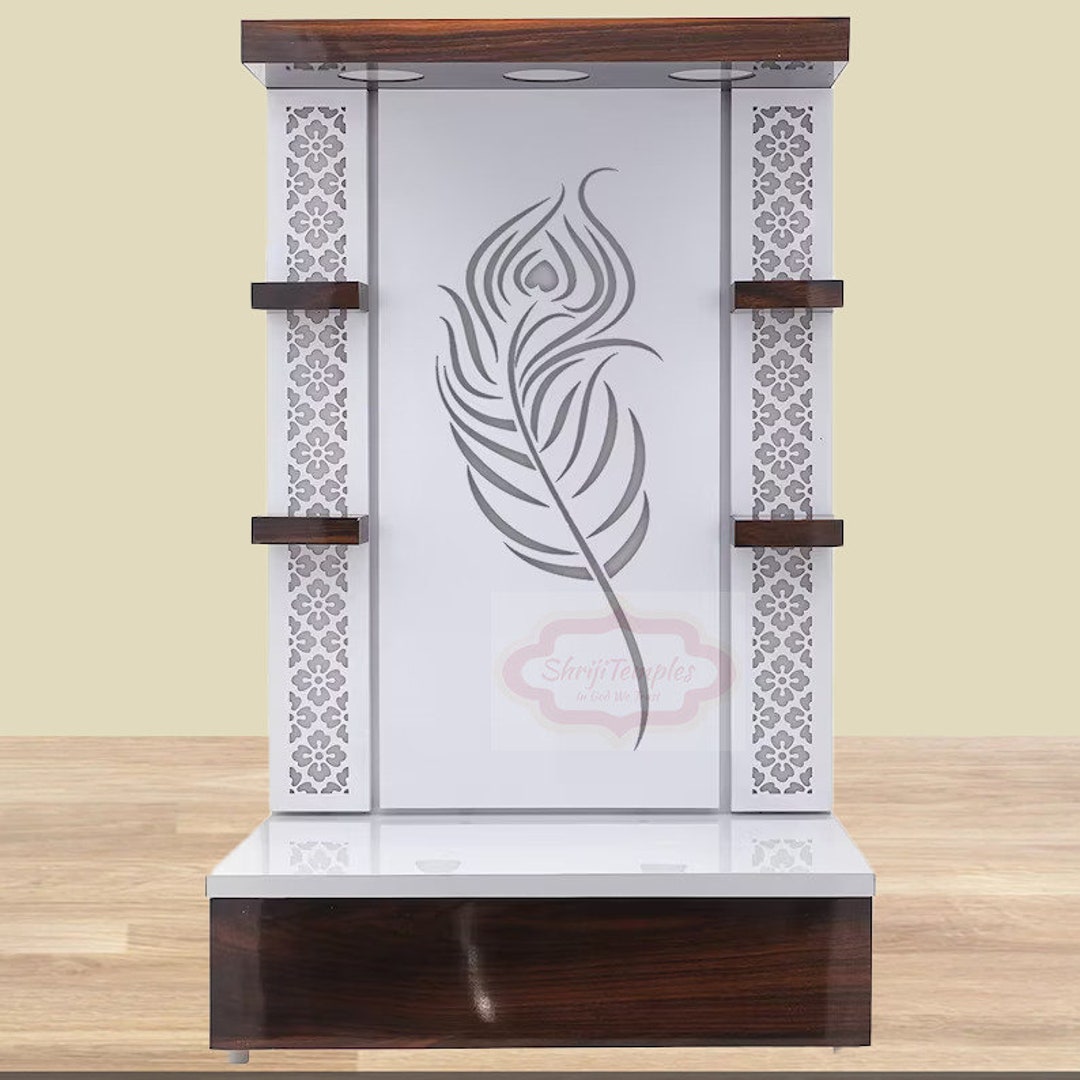 Shriji Temples Customized Wooden Temple With LED Light for - Etsy