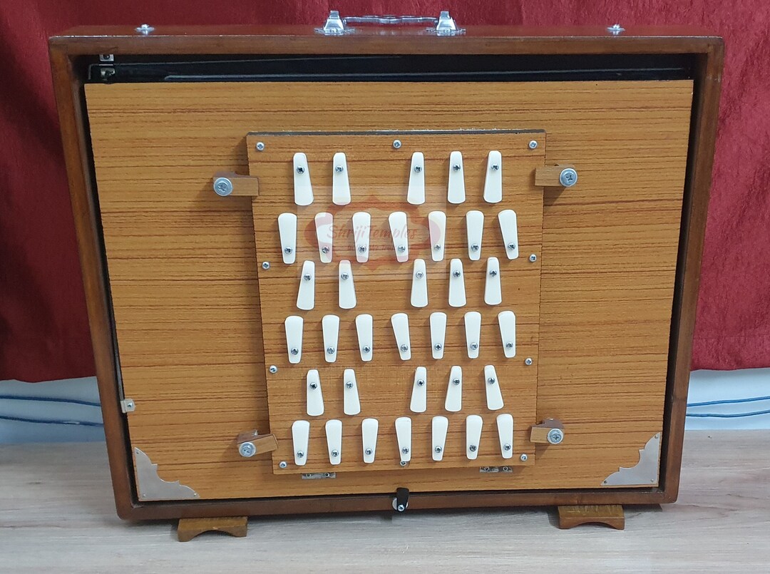 Large 36 Keys Shruti Box,17x14x3 Special 3 Set Reeds, Key C to B First ...