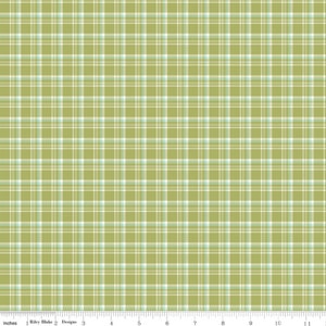 Spring Plaid Fabric, Hello Spring Plaid Green, Yellow or Lavender by ...