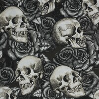 Skull Fabric - Etsy