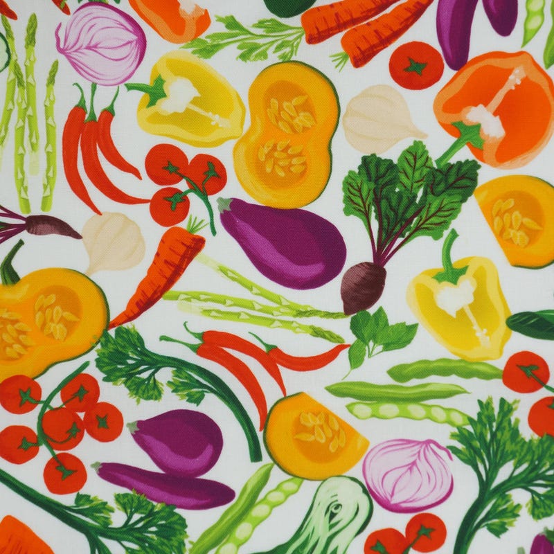 Vegetable Fabric - Etsy
