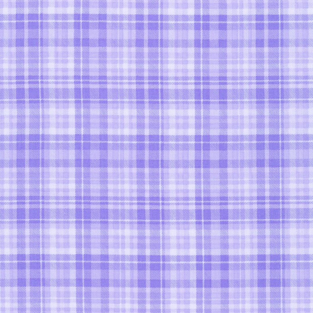 Purple Plaid Fabric, Lavender Plaid Flowerhouse Viola by Debbie Beaves ...