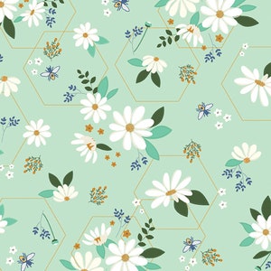 Daisy Fabric, Daisy Fields Floral Harvest Riley Blake Quilting Cotton ...