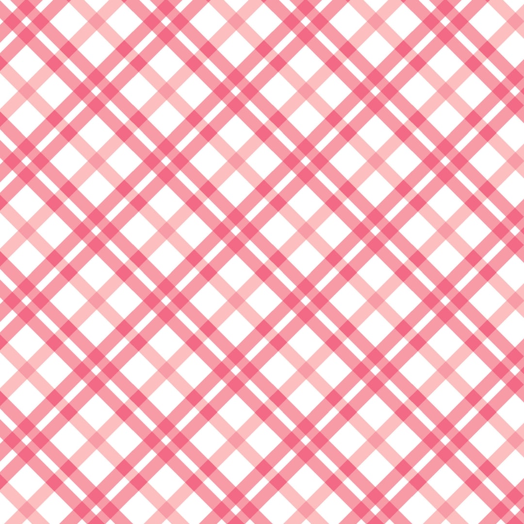 Valentine Plaid Fabric, Valentine's Day Pink and White Plaid Fabric ...