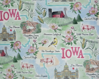 Iowa State Fabric - Etsy