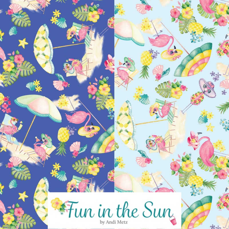 Beach Theme Fabric - Etsy