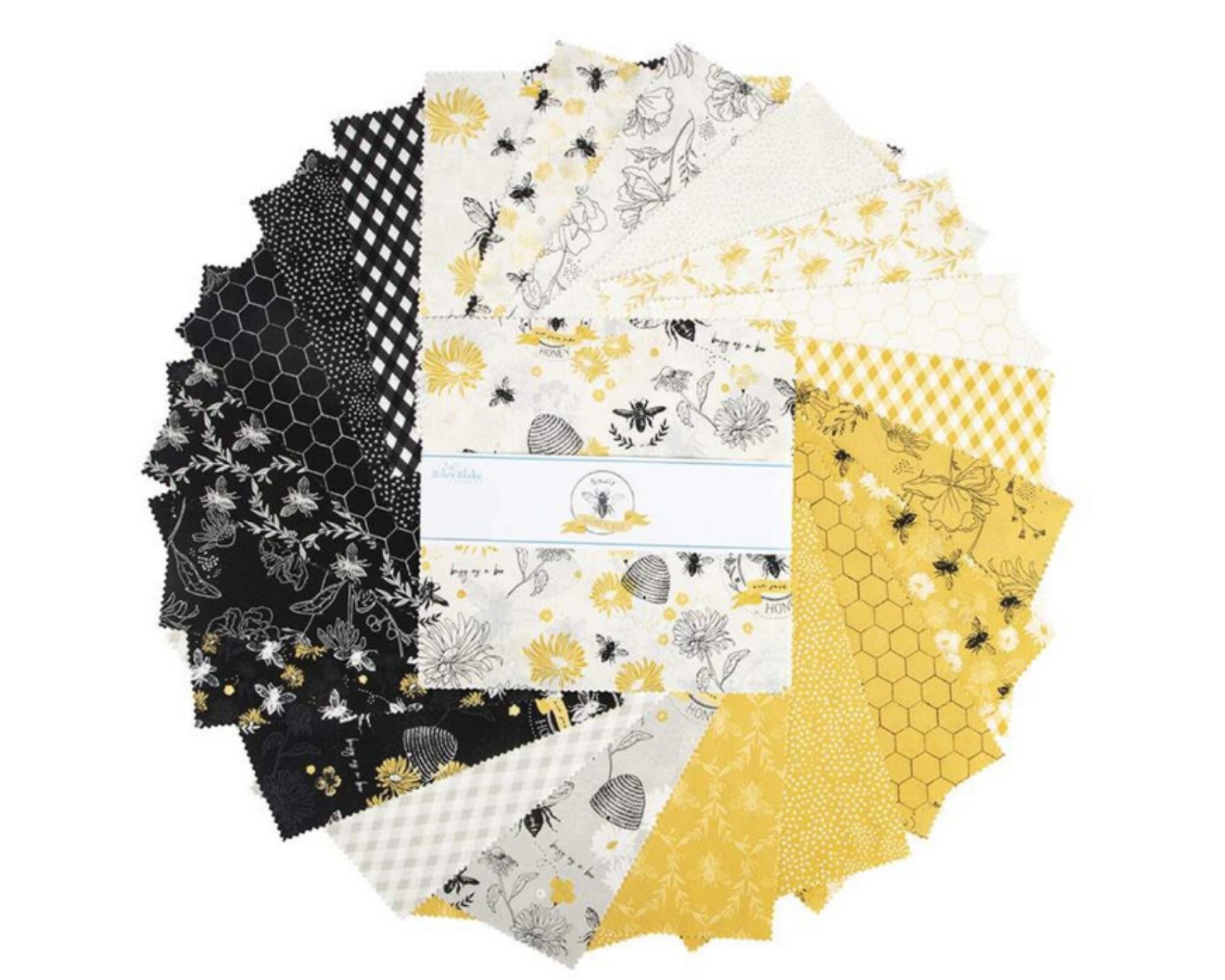 Honey Bee 10 Stacker Layer Cake Floral Fabric, Riley Blake Quilting Cotton Fabric, Bee Kind ...