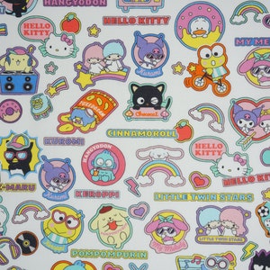 Hello Kitty Fabric, Hello Kitty and Friends Stickers Sanrio Licensed by ...