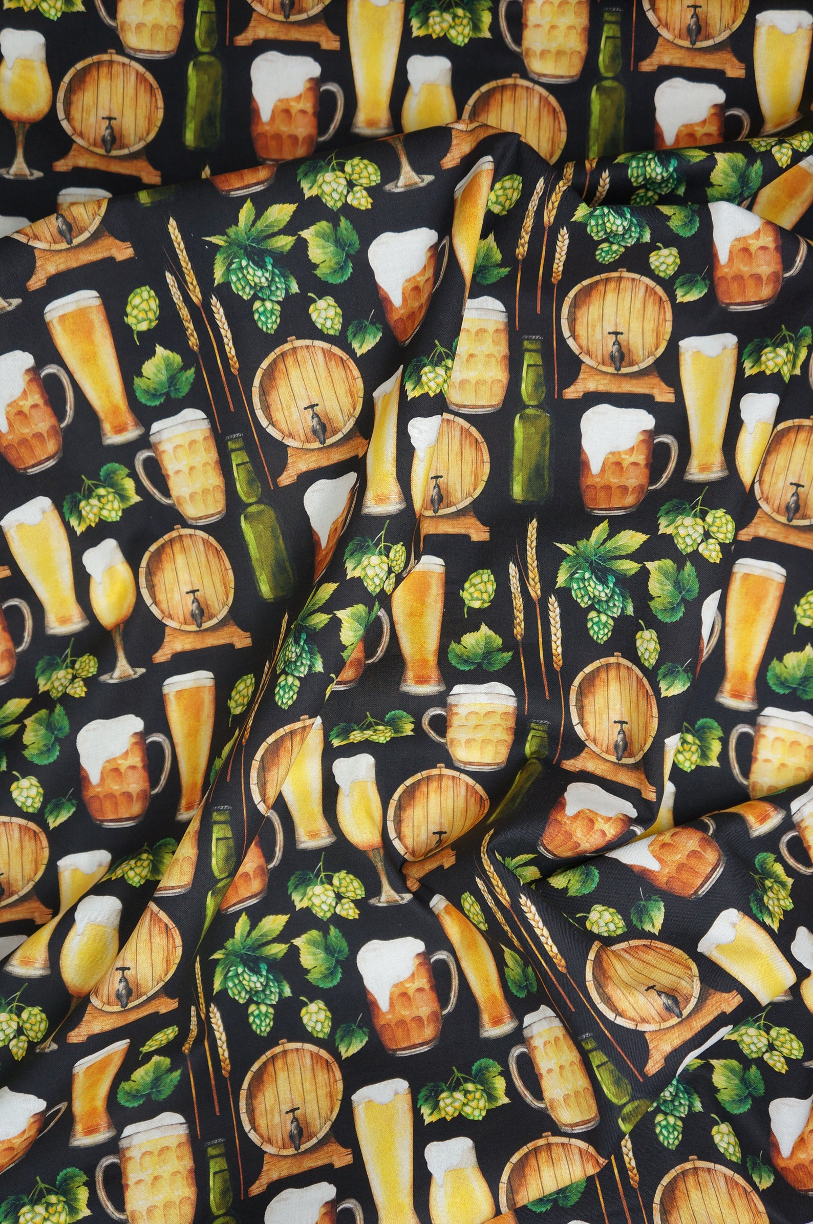 Beer Fabric, Beer Keg, Beer Tasting, Craft Beer Novelty Cotton Fabric ...