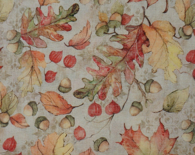 Fall Acorns and Leaves by Susan Winget for Springs Creative Novelty ...